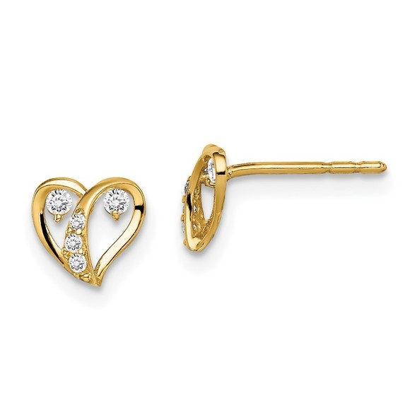 Madi K | Accessories | 4k Yellow Gold Madi K Childrens Jewelry Cz ...